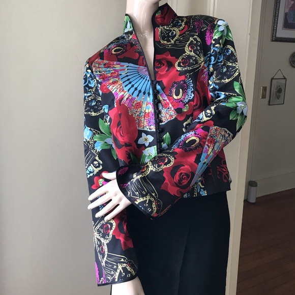 JS Collections | Tops | Js Collections Silk Jacket | Poshmark